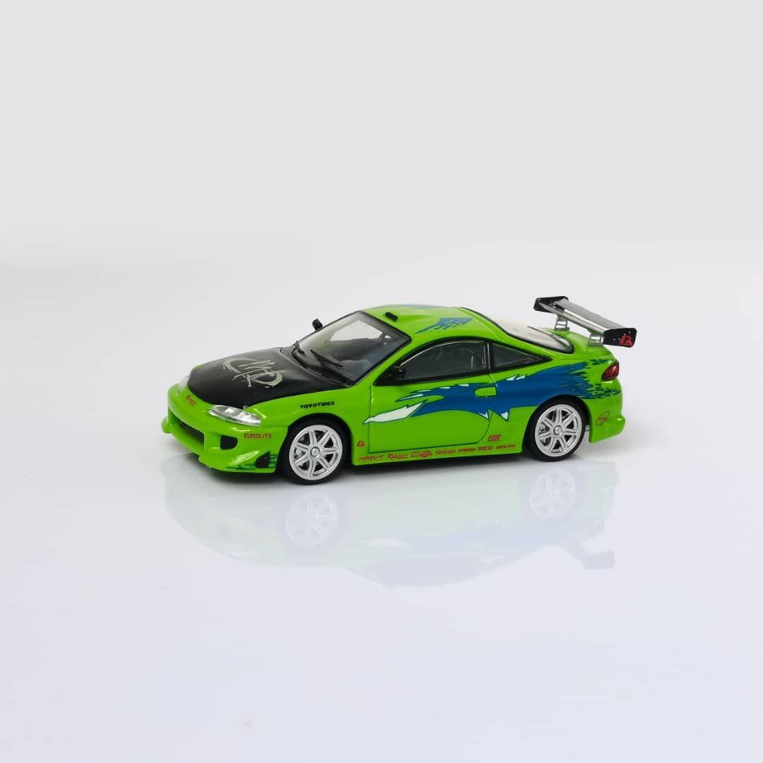 Transcend Model 1/64 The Fast & Furious Mitsubishi Eclipse Green ...