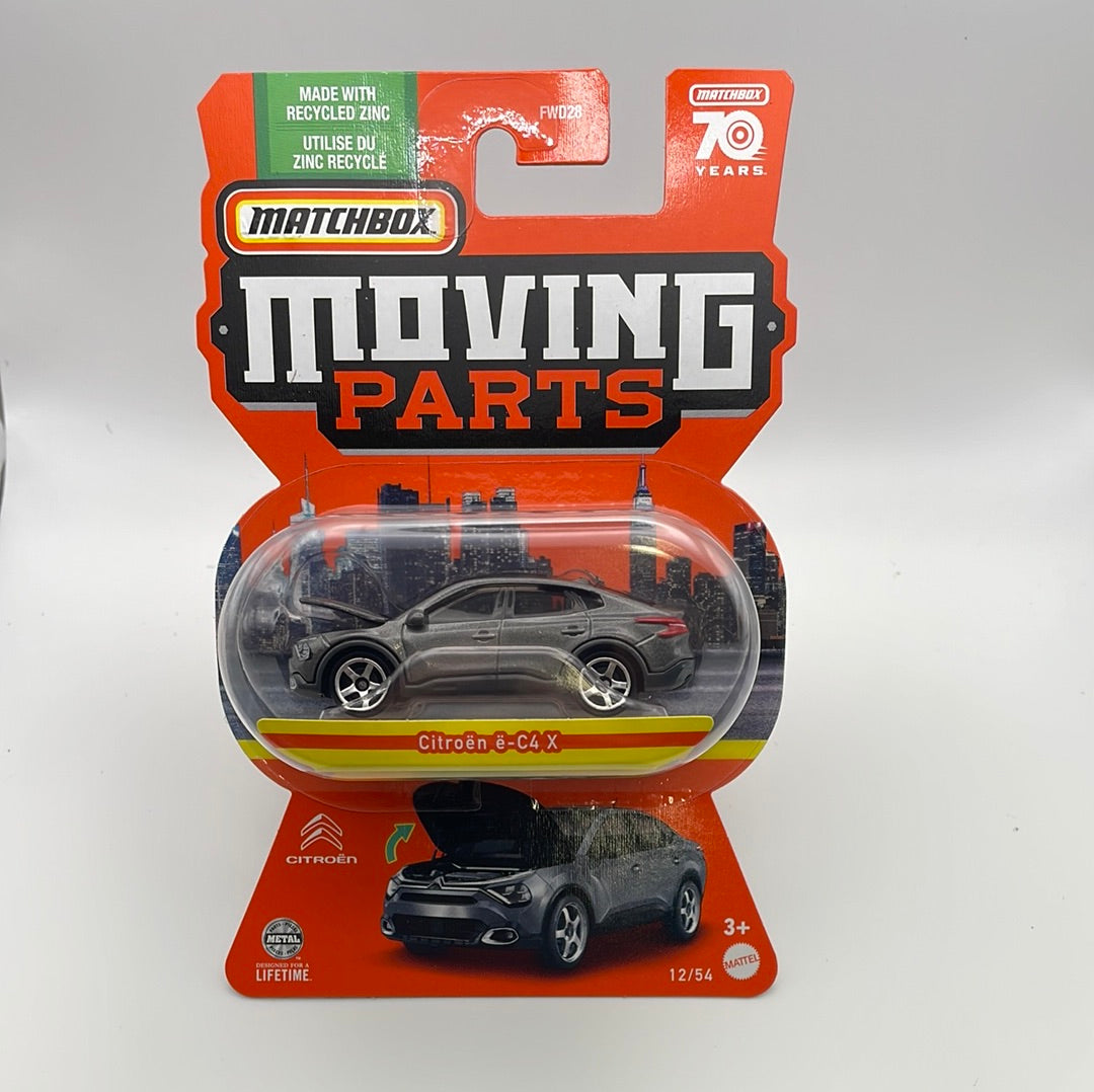 Matchbox 1/64 Moving Parts Citroën Ë-C4 X Grey – Flipn Diecast