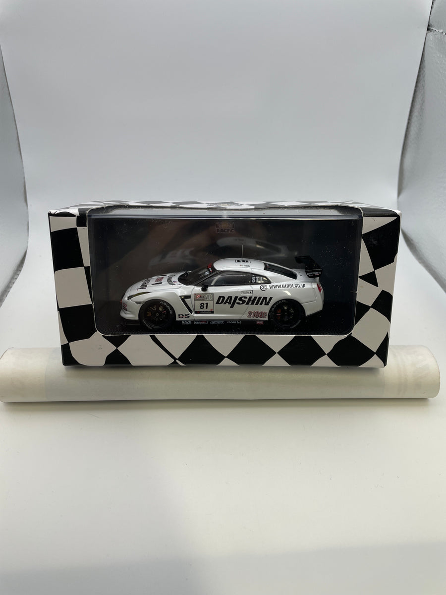 Ebbro 1/43 Nissan Daishin R35 GT-R Super Taikyu n81 White – Flipn Diecast