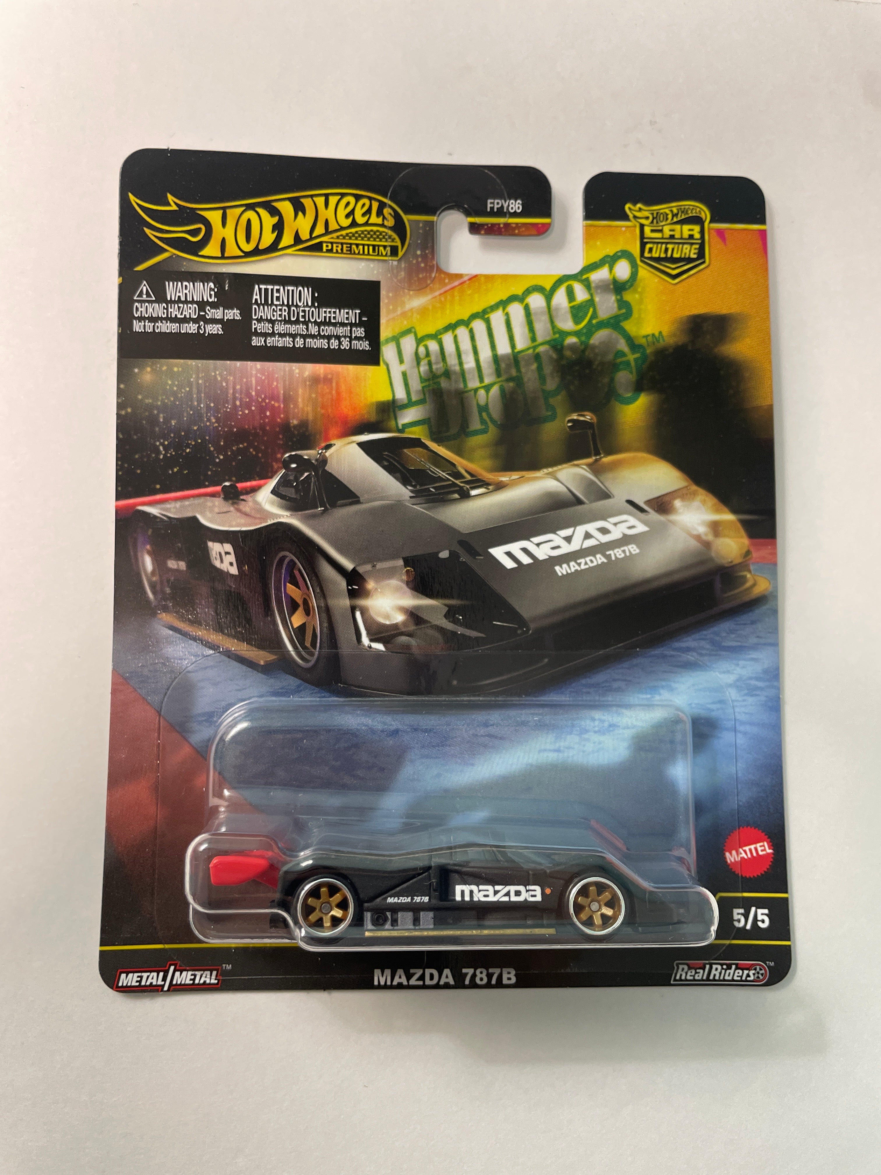 Hot Wheels 1/64 Car Culture Hammer Drop Mazda 787B Black - HRW08 ...
