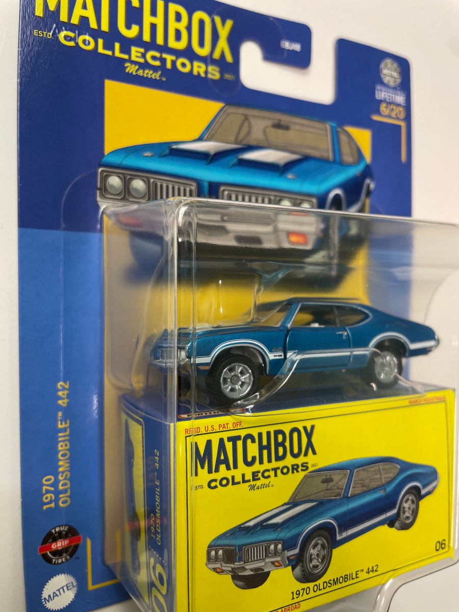 Matchbox Collectors 1/64 1970 Oldsmobile 442 Blue – Flipn Diecast