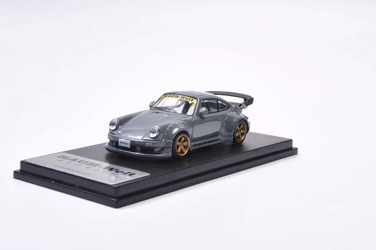 1/64 Model Collect RWB 930 GT Wing Cement Grey Gold Rims – Flipn Diecast
