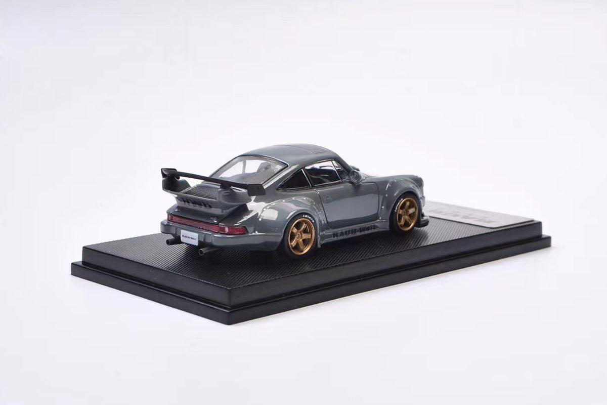 1/64 Model Collect RWB 930 GT Wing Cement Grey Gold Rims – Flipn Diecast