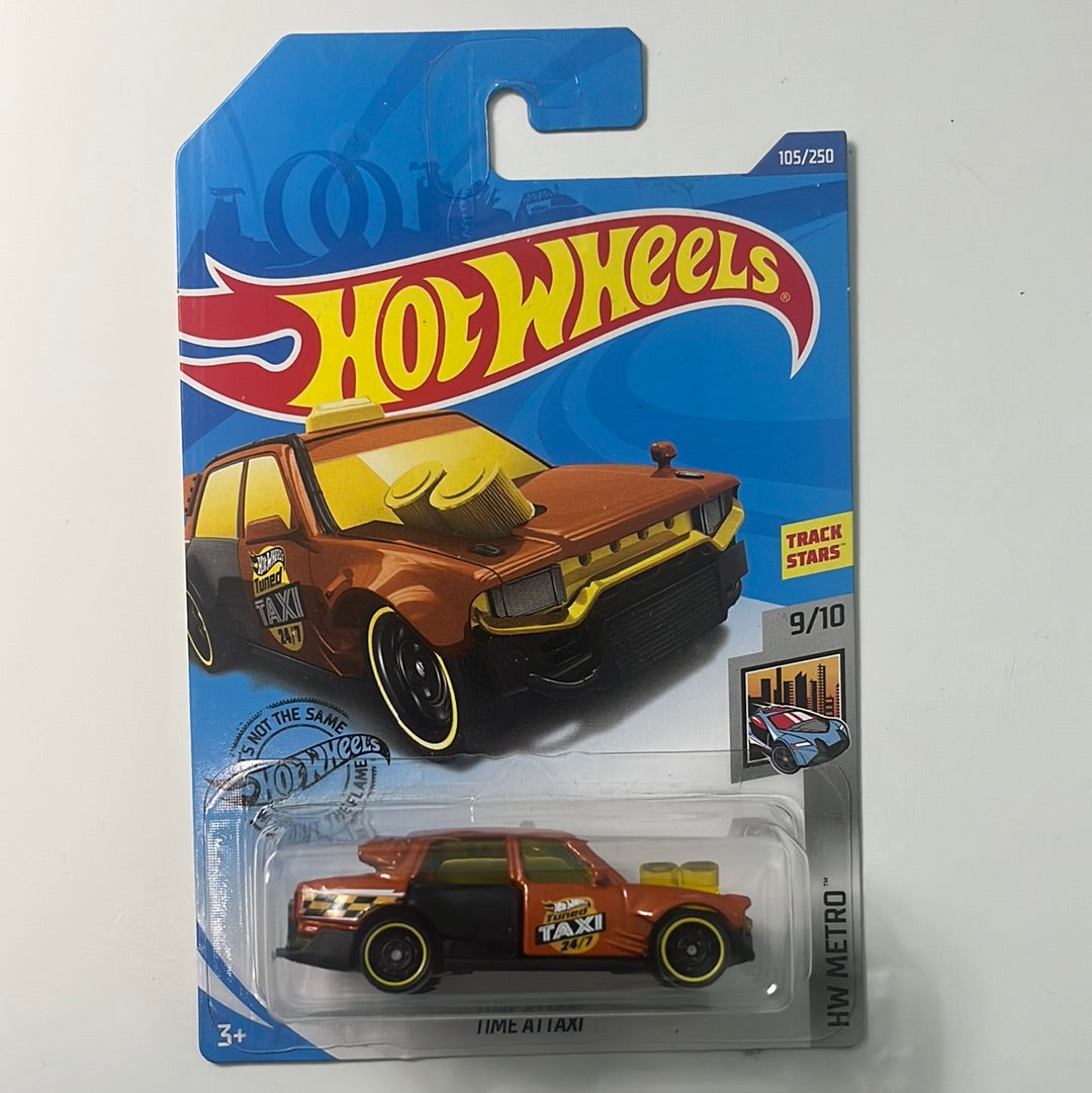 Hot Wheels Time Attaxi Orange – Flipn Diecast