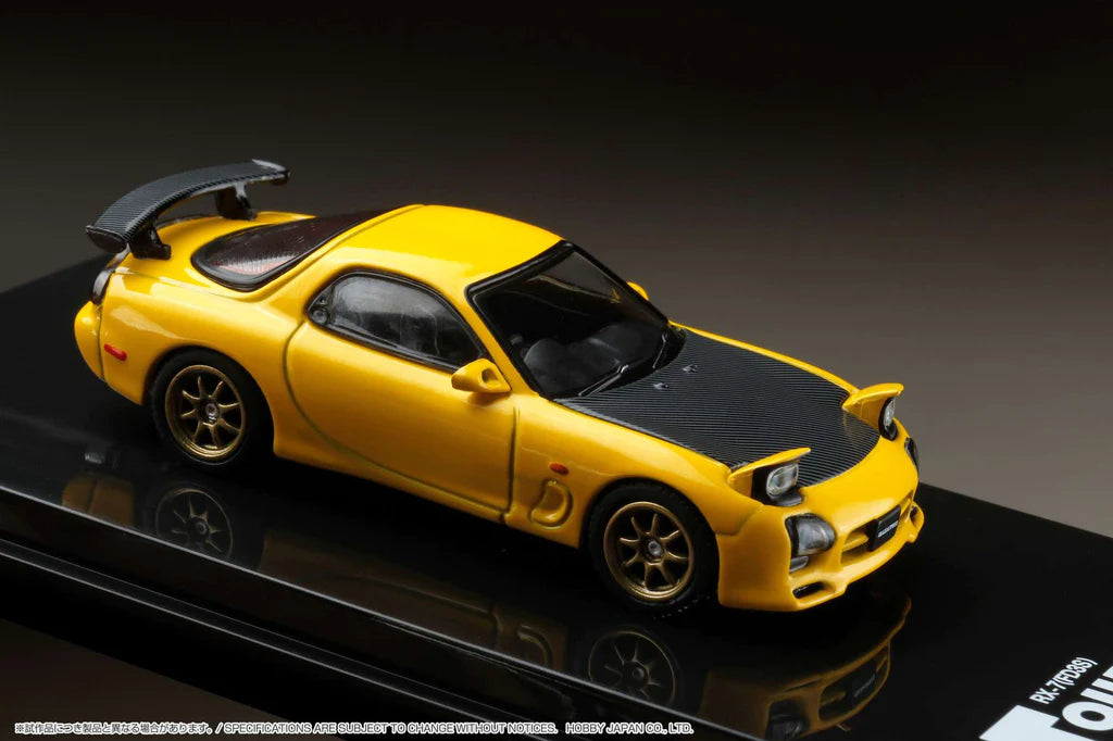 Hobby Japan 1/64 Efini Mazda RX7 FD3S A-Spec GT Wing Suburst Yellow ...