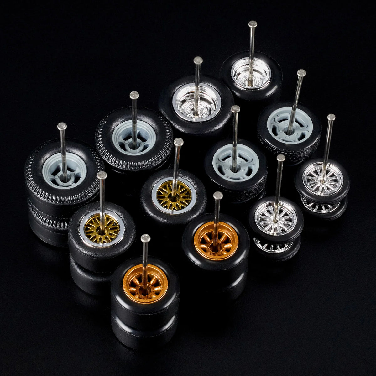 Hot Wheels RLC Exclusive Real Riders Wheels Pack – Set 4 – Flipn Diecast