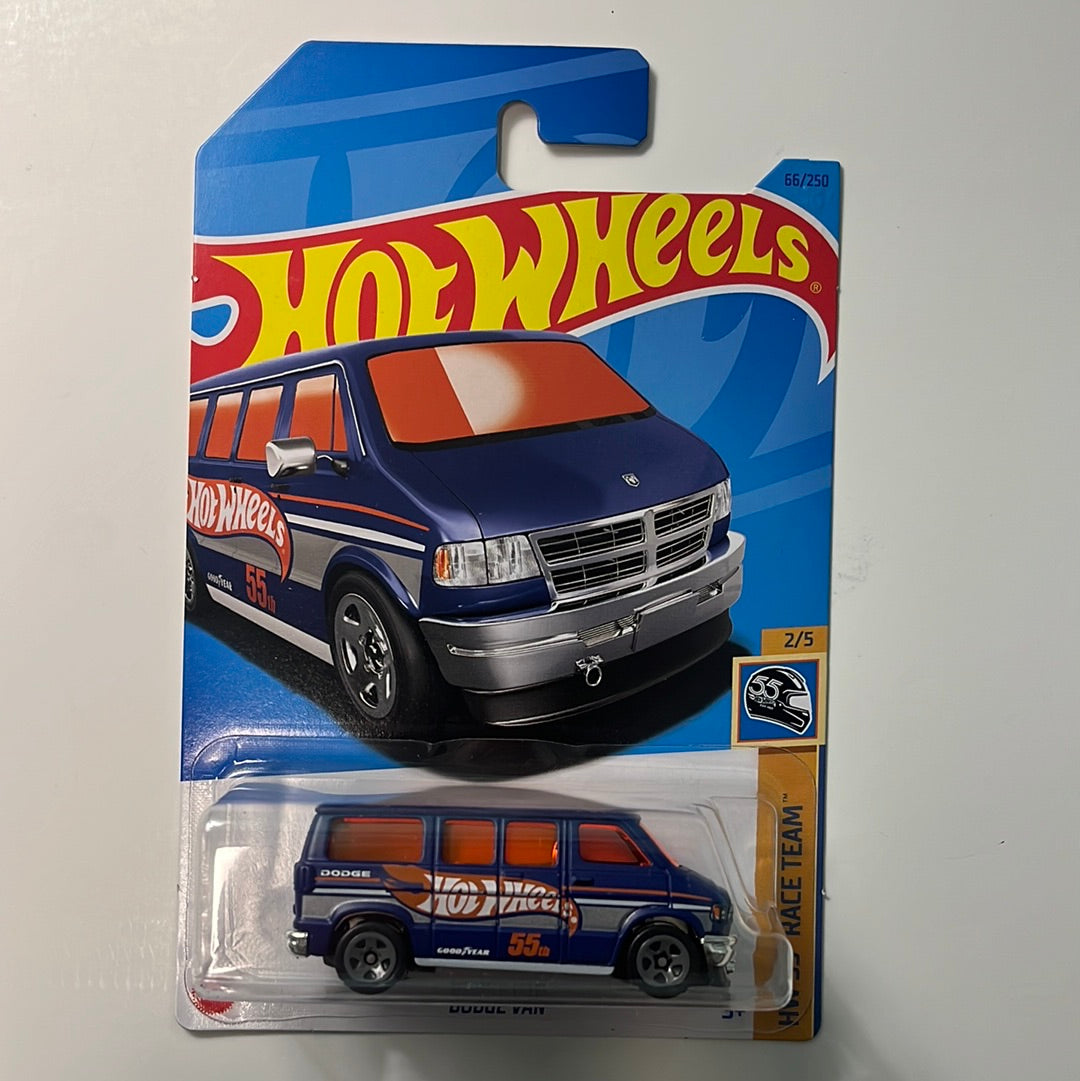 Hot Wheels Dodge Van Blue - Race Team – Flipn Diecast
